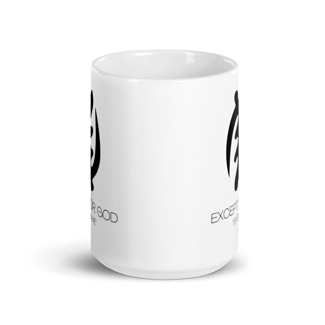 Except for God | Gye Nyame | Adinkra Symbol Mug - Etsy