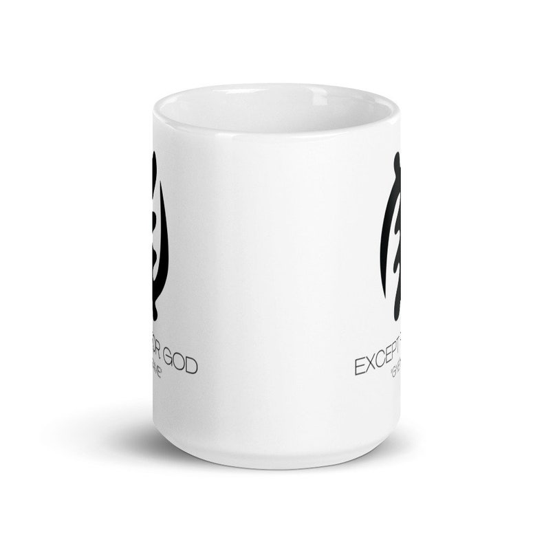 Except for God | Gye Nyame | Adinkra Symbol Mug - Etsy