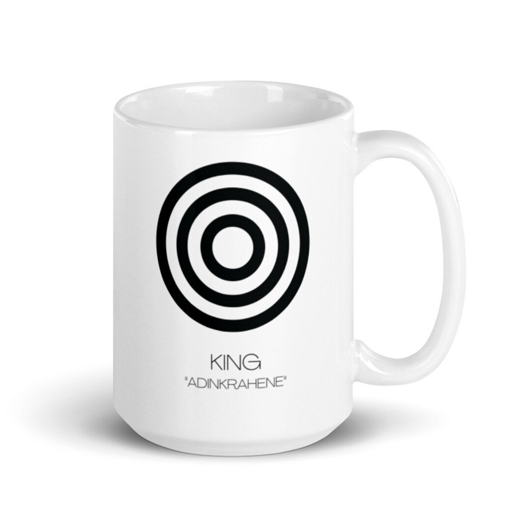 King | Adinkrahene | Adinkra Symbol Mug (king of the Adinkra Symbols ...