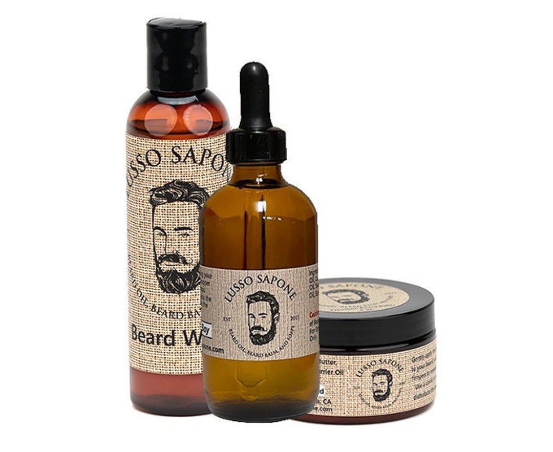 Beard Conditioner Kit. Beard Grooming Kit Includes: 4 Oz Beard Oil, 4 ...