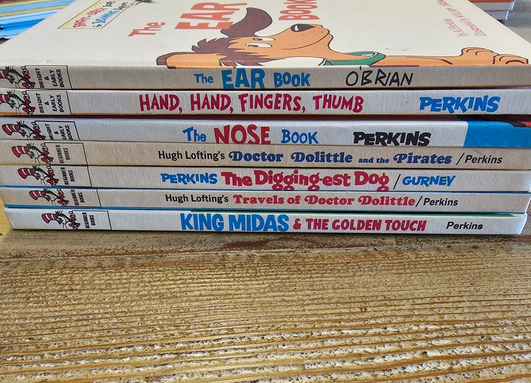 1980s Vintage Dr. Seuss Beginner Books by Al Perkins, Walter Farley ...