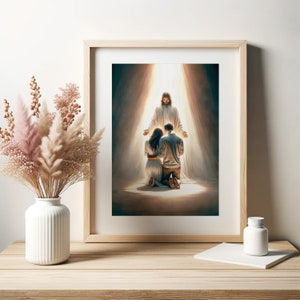 Husband and Wife - Christian Water Color Painting - Couple Seeking ...