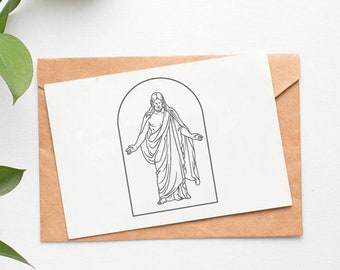 Simple Jesus Christ Template Digital Download SVG Vector | Etsy