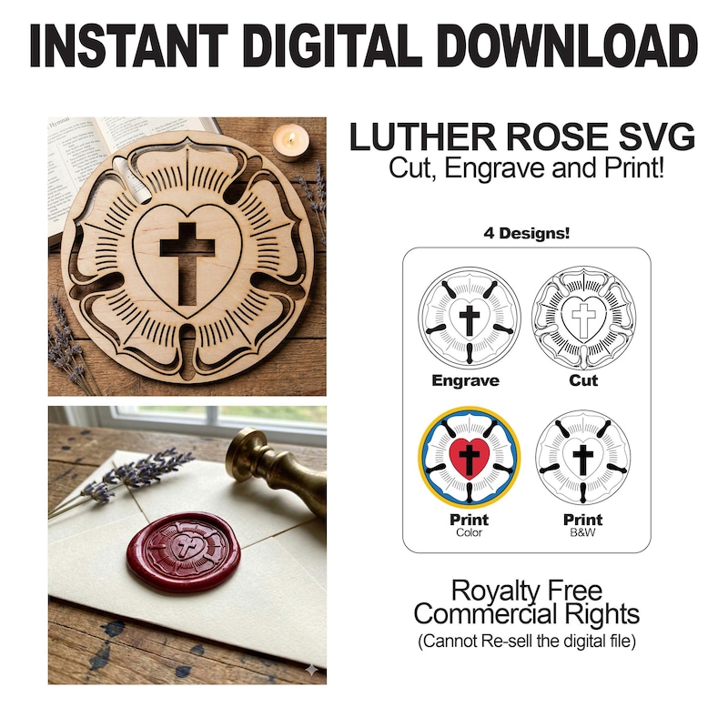 Luther Rose - Etsy