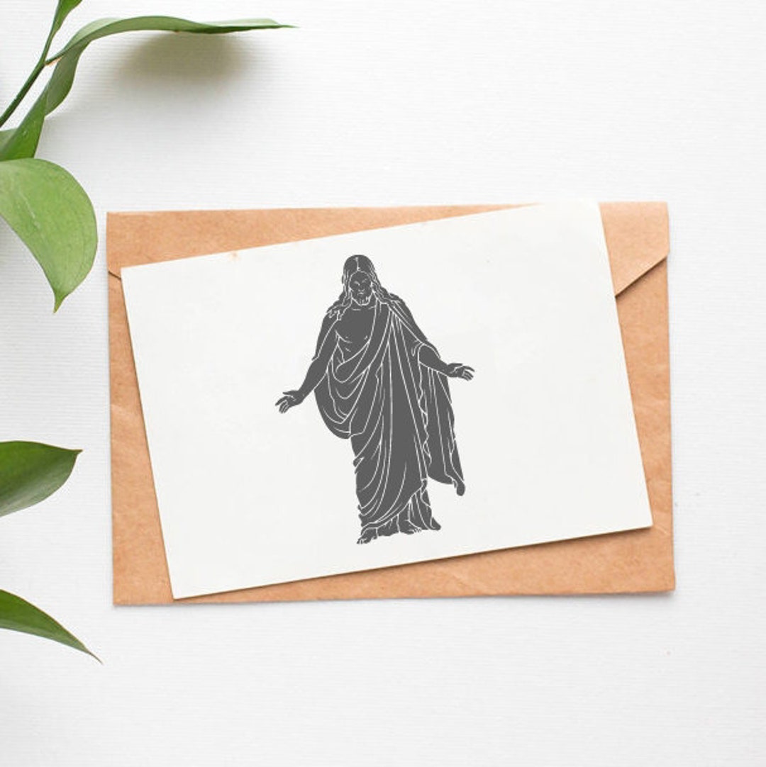 High Detail Jesus Christ Template Without Border - Digital Download ...