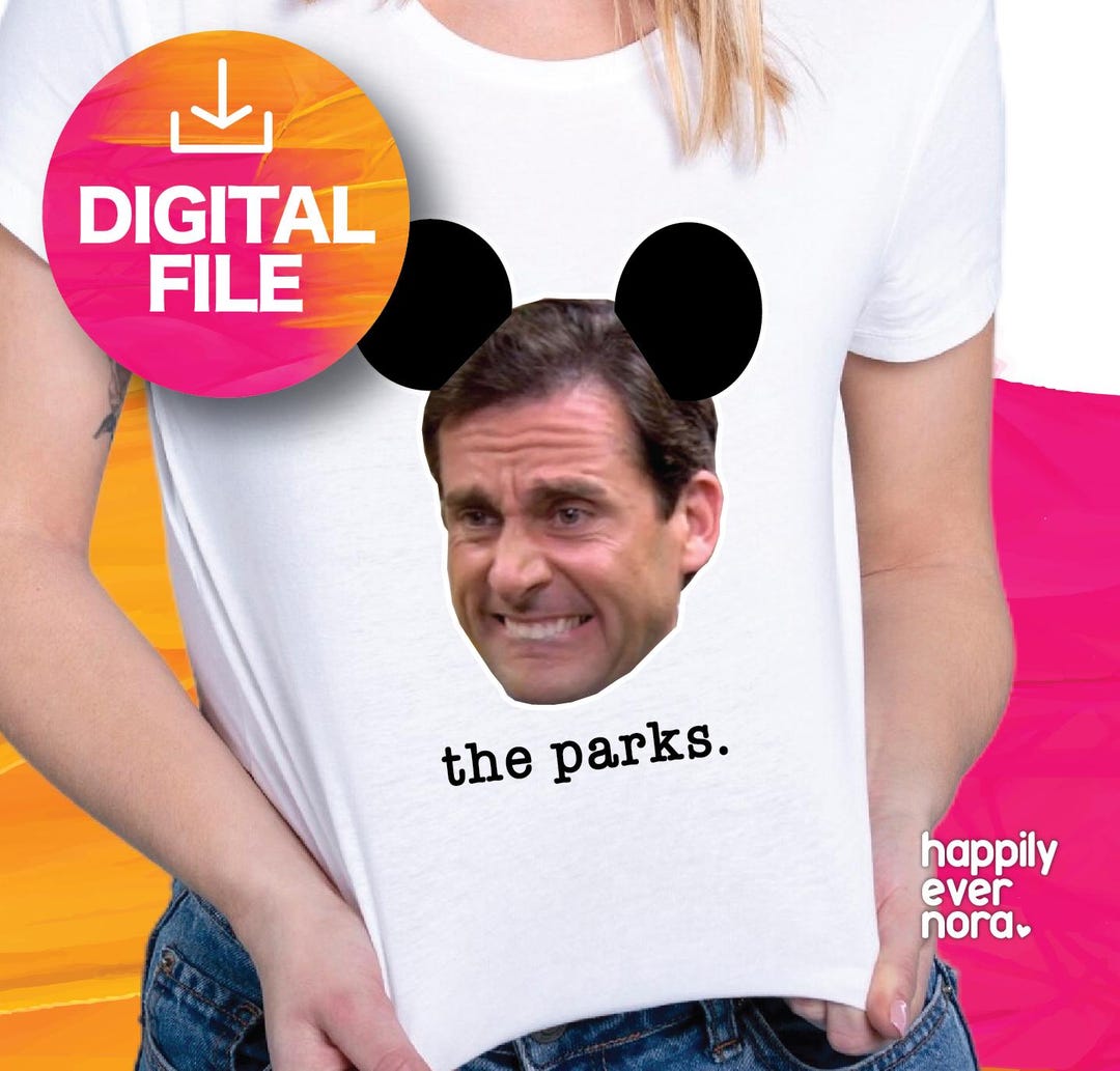 Michael Scott With Mickey Mouse Ears T-shirt Design – Digital File - Etsy
