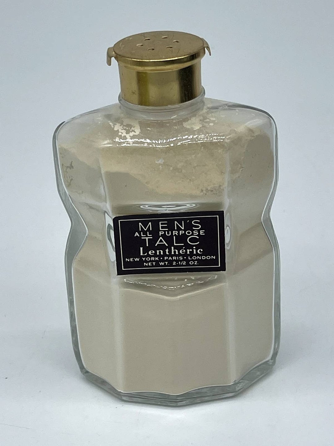 VINTAGE 1950S LENTHERIC Men's After Shave Powder Opened - Etsy