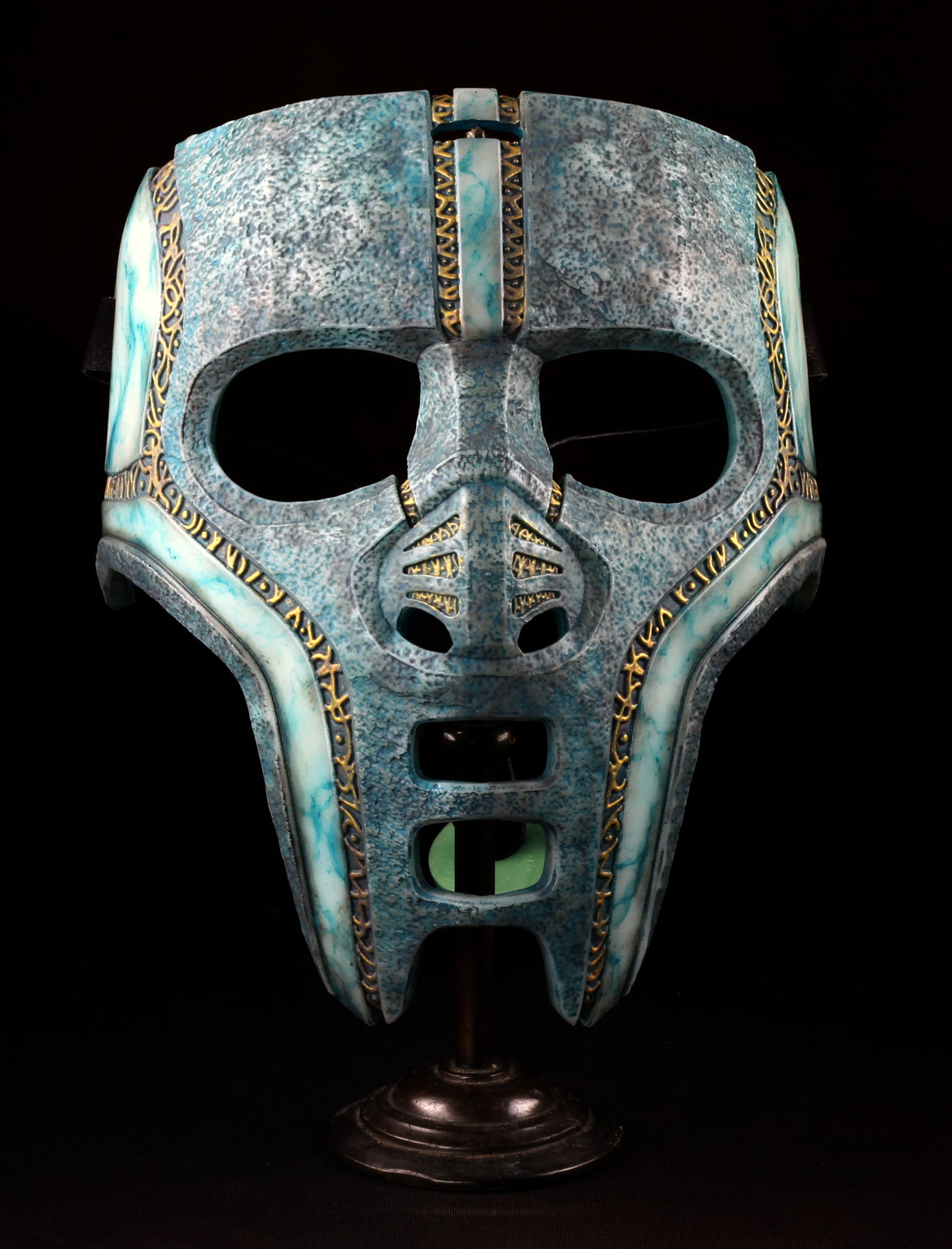 Druid Half Mask Mayan Vicking Gladiator - Etsy