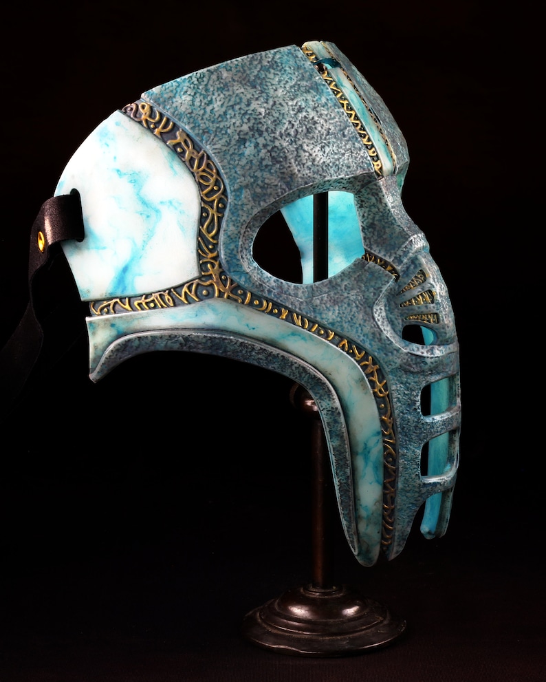 Druid Half Mask Mayan Vicking Gladiator - Etsy