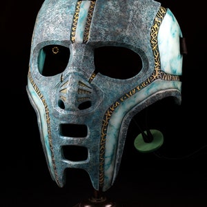 Druid Half Mask Mayan Vicking Gladiator - Etsy