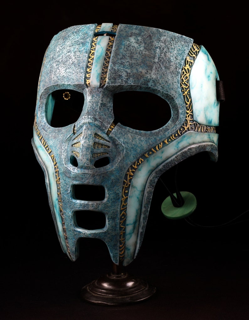Druid Half Mask Mayan Vicking Gladiator - Etsy