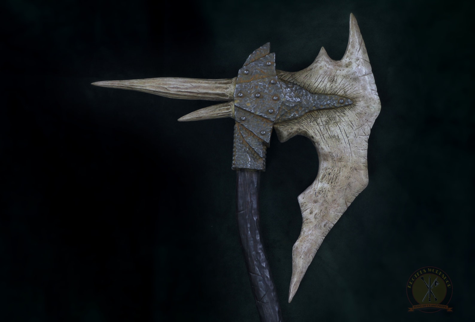 Skyrim Dragonbone battleaxe Elder scrolls | Etsy