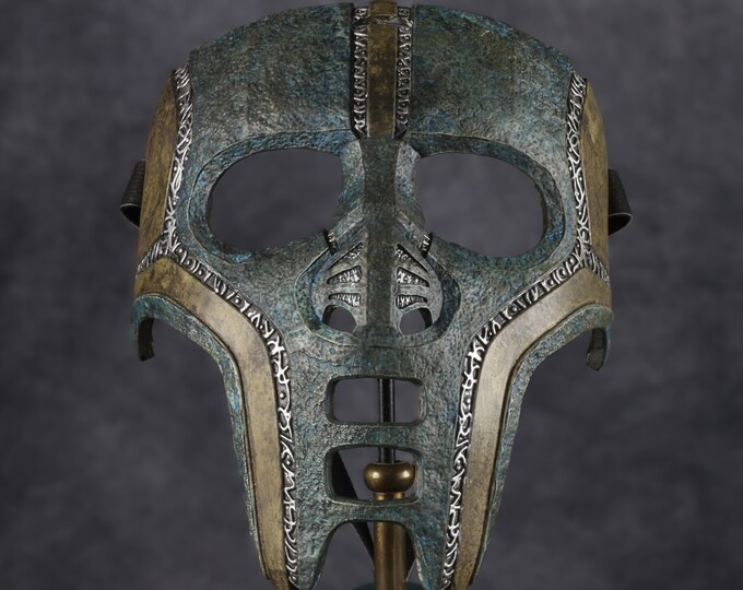 Druid Half Mask Mayan Vicking Gladiator - Etsy