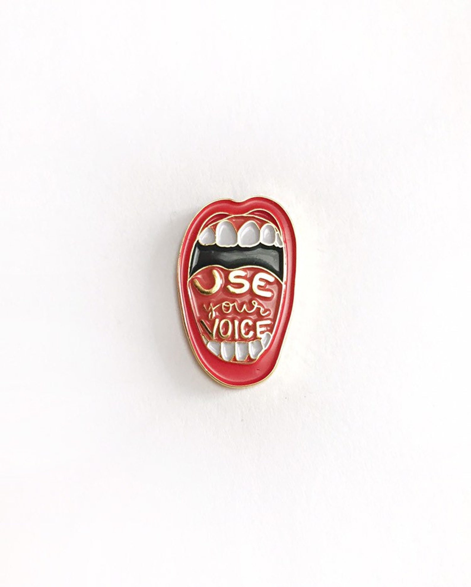 Use Your Voice Enamel Lapel Pin - Etsy