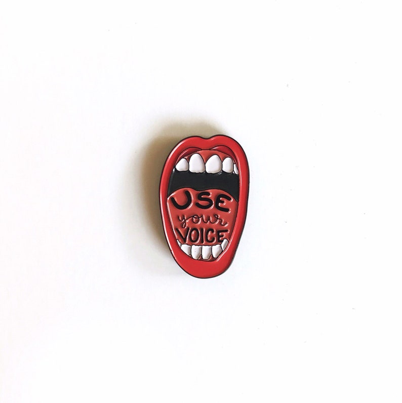 Use Your Voice Enamel Lapel Pin - Etsy