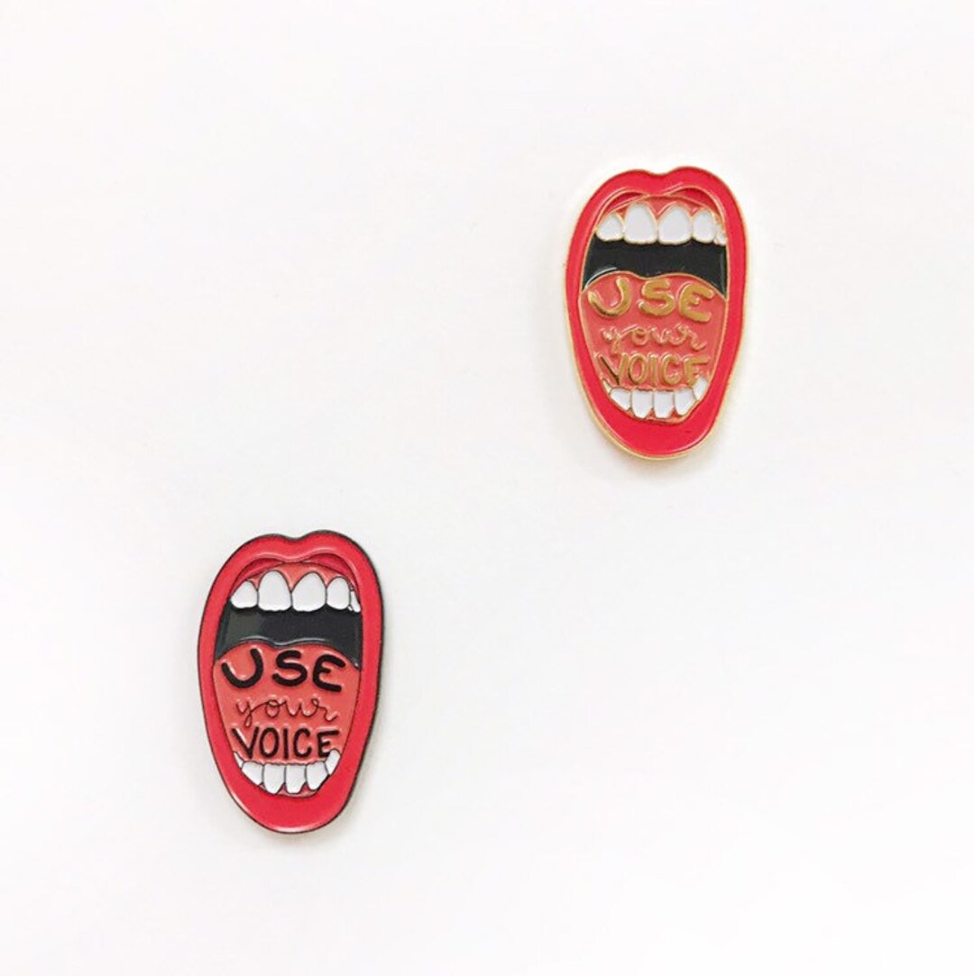 Use Your Voice Enamel Lapel Pin - Etsy