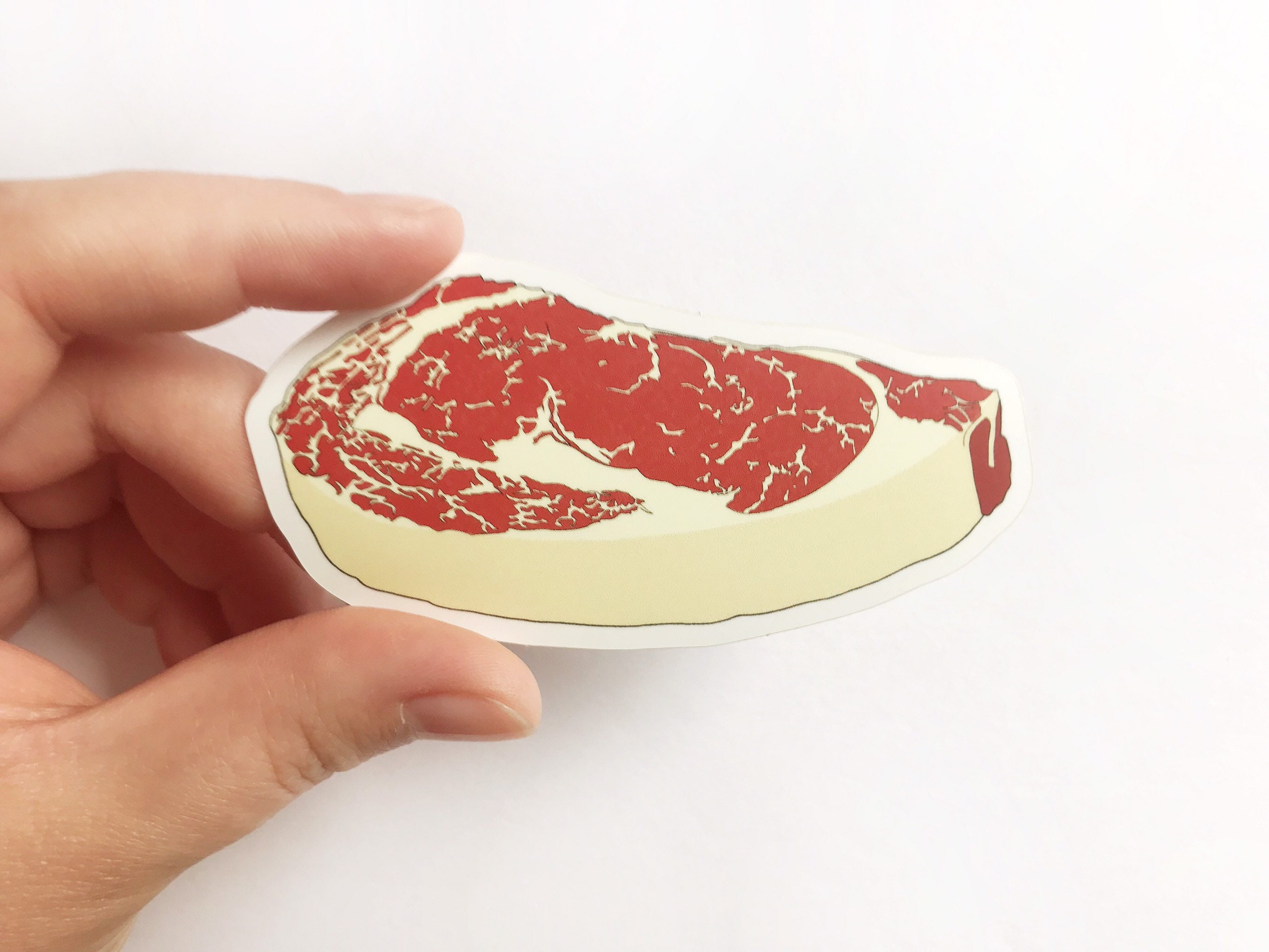 Matte Steak Vinyl Sticker - Etsy
