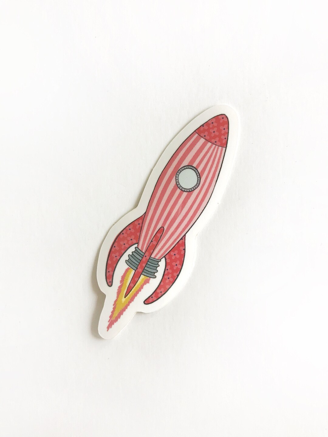 Rocketship Vinyl Sticker - Etsy