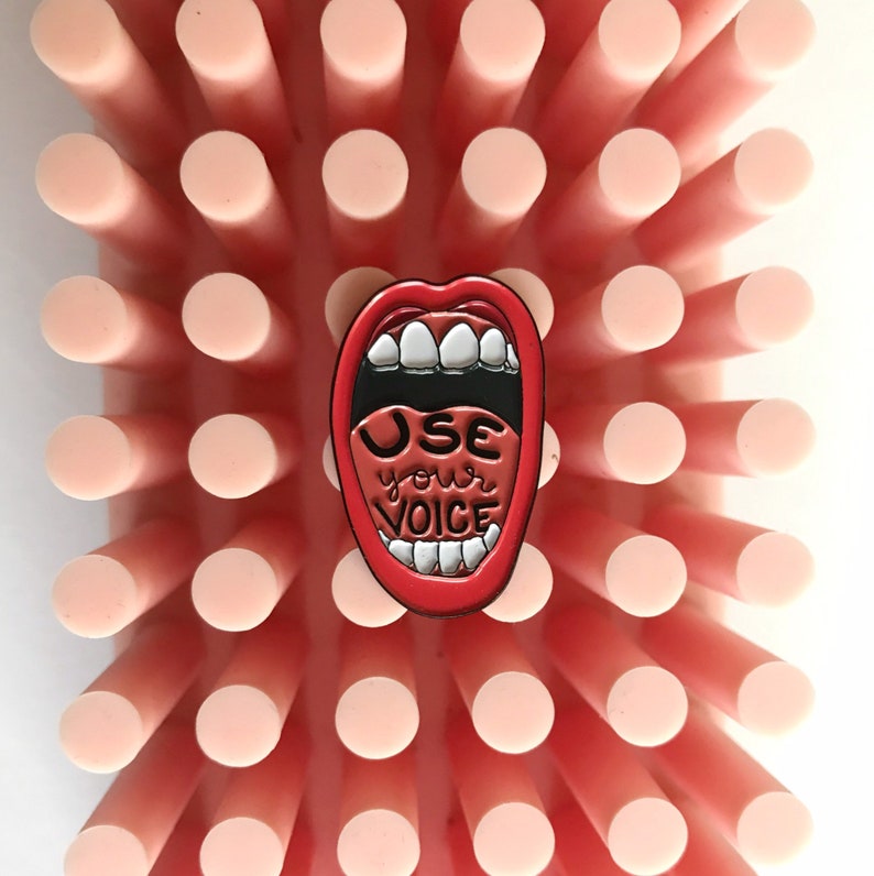 Use Your Voice Enamel Lapel Pin - Etsy