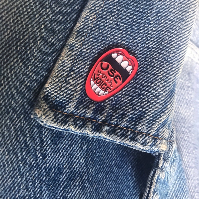 Use Your Voice Enamel Lapel Pin - Etsy