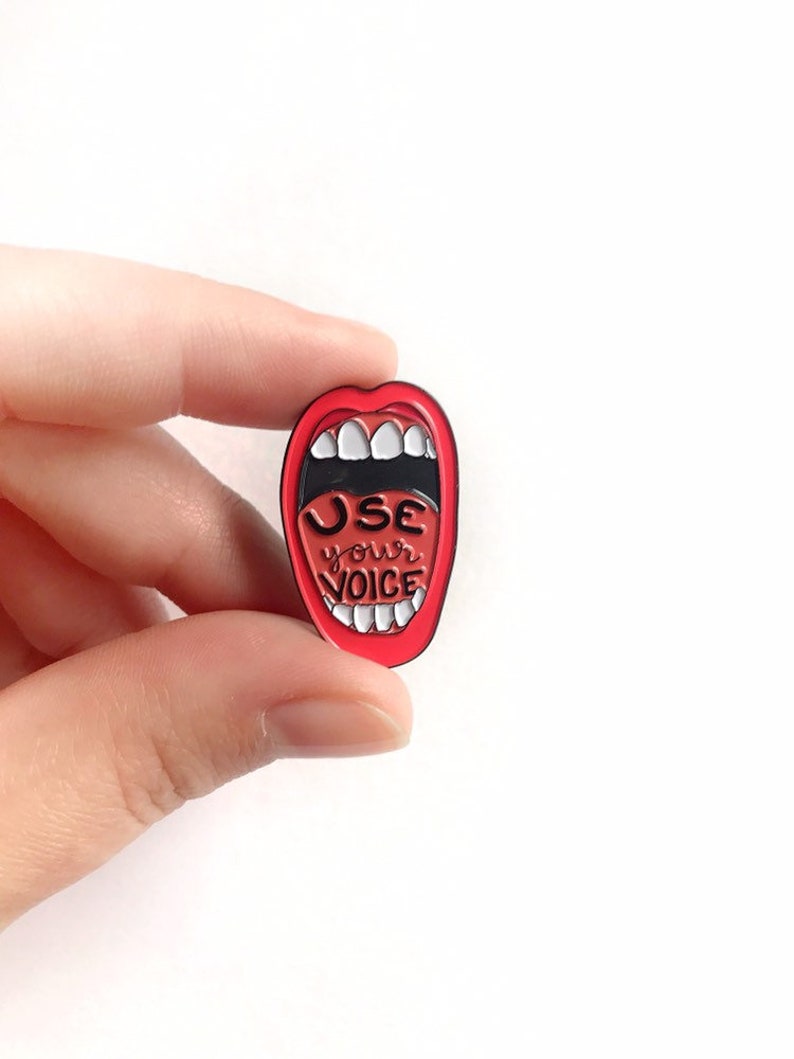 Use Your Voice Enamel Lapel Pin - Etsy