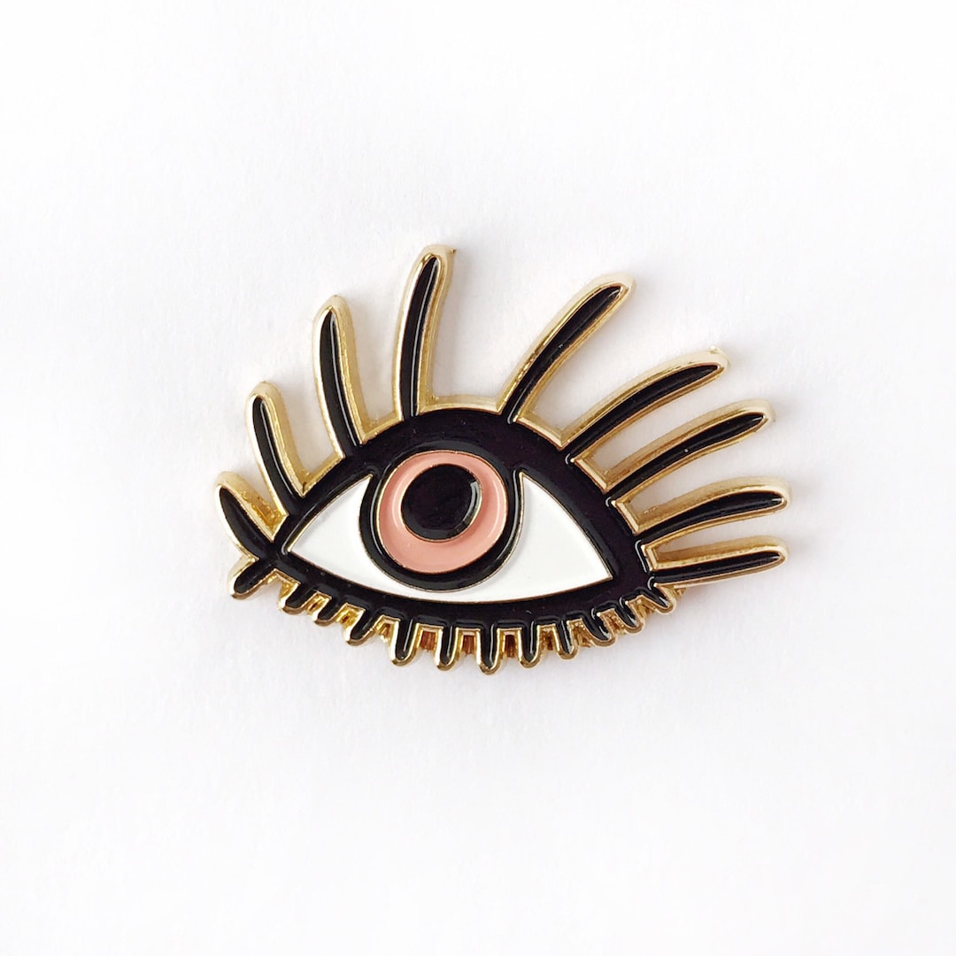 Pop Eyes Enamel Lapel Pin - Etsy