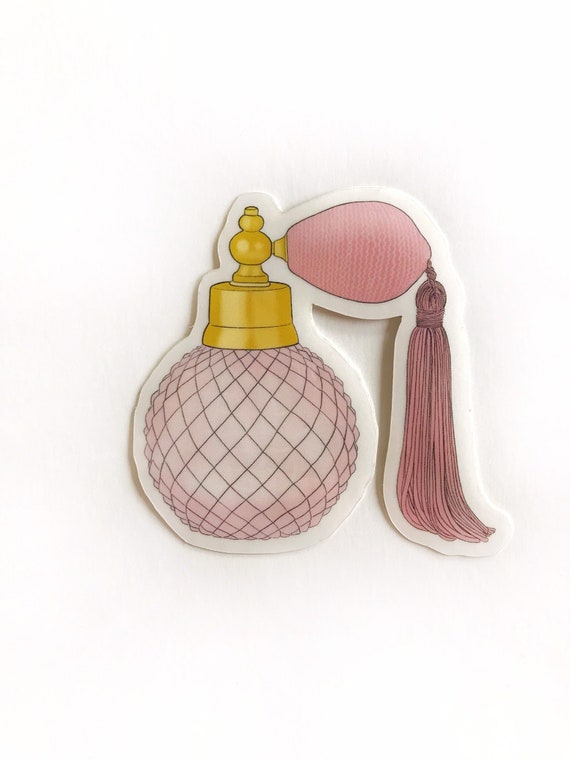 Transparent Perfume Bottle Vinyl Sticker | Etsy