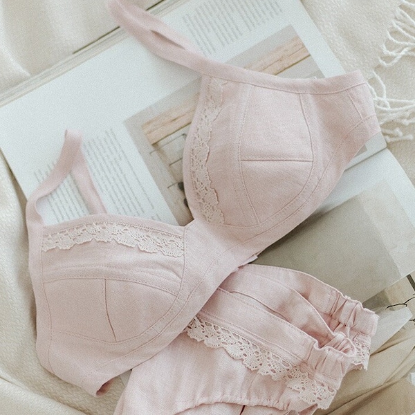 Linen Bra - Etsy