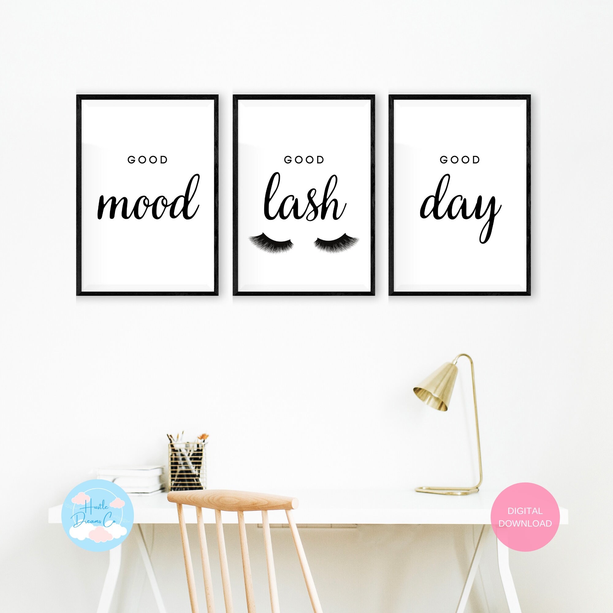 Lash Decor, Lash Printable, Eyelashes Printable, Lashes Wall Art ...