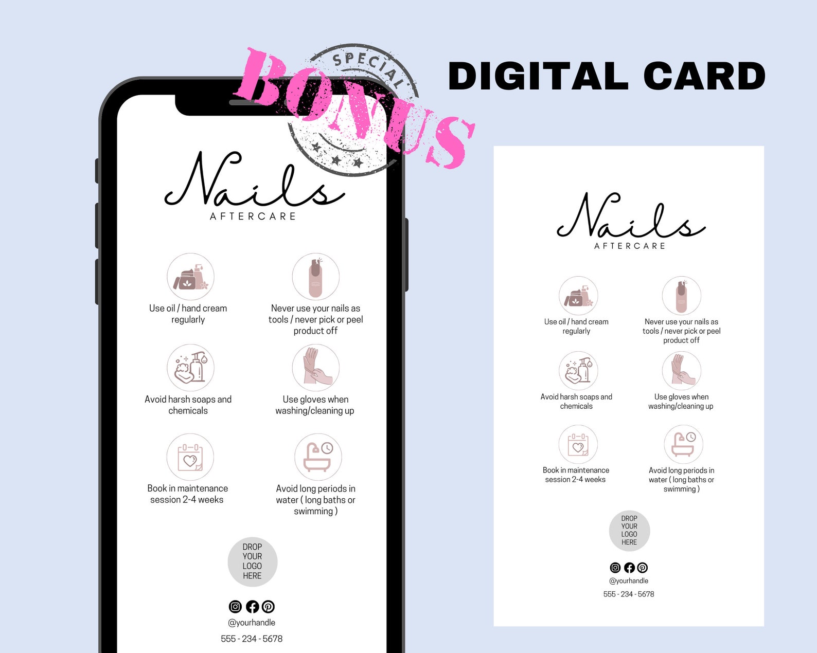 Nail Aftercarenail Aftercare Signnail Aftercare Advicenail - Etsy