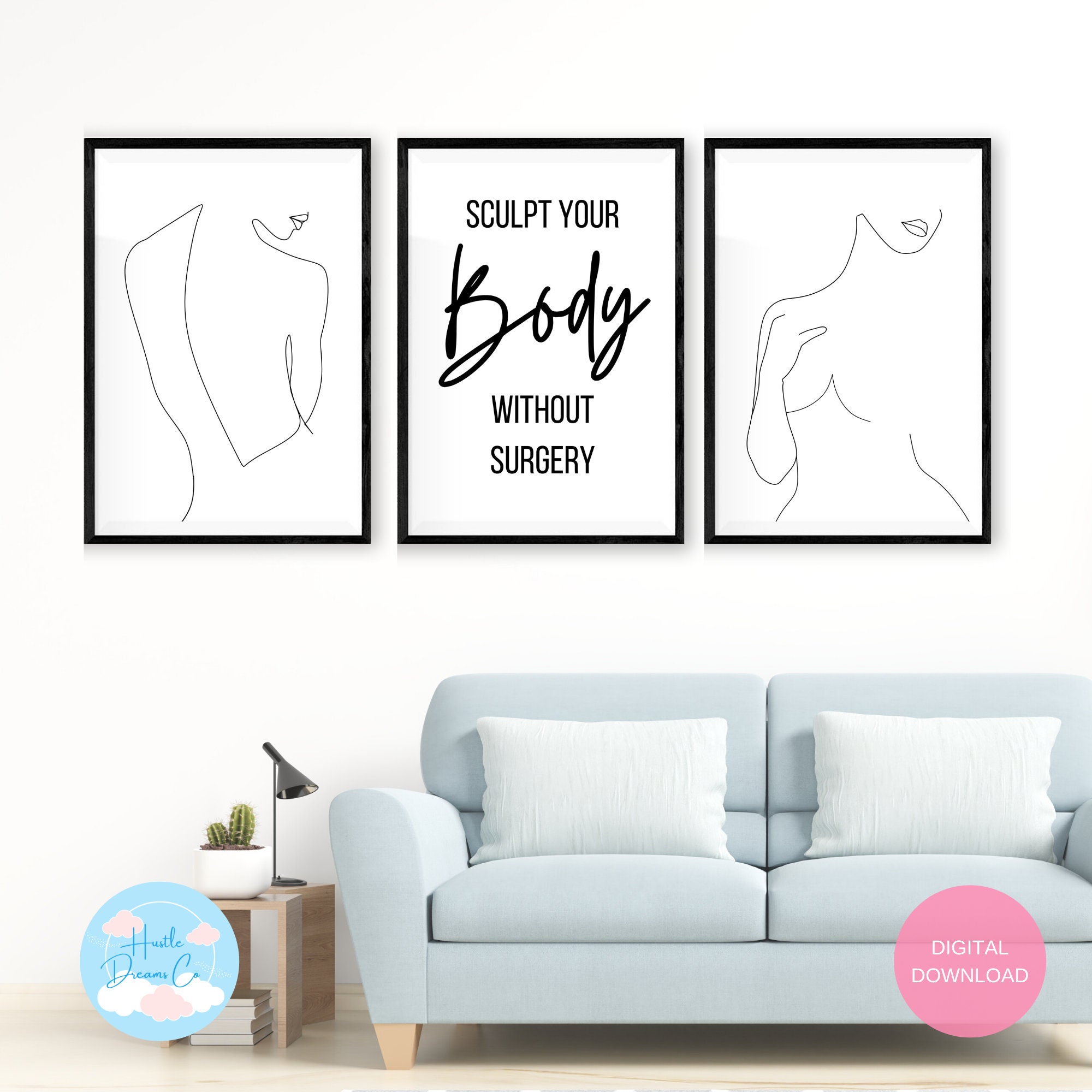 Sculpt Your Body Body Contouring Body Sculpting Spa Decor - Etsy