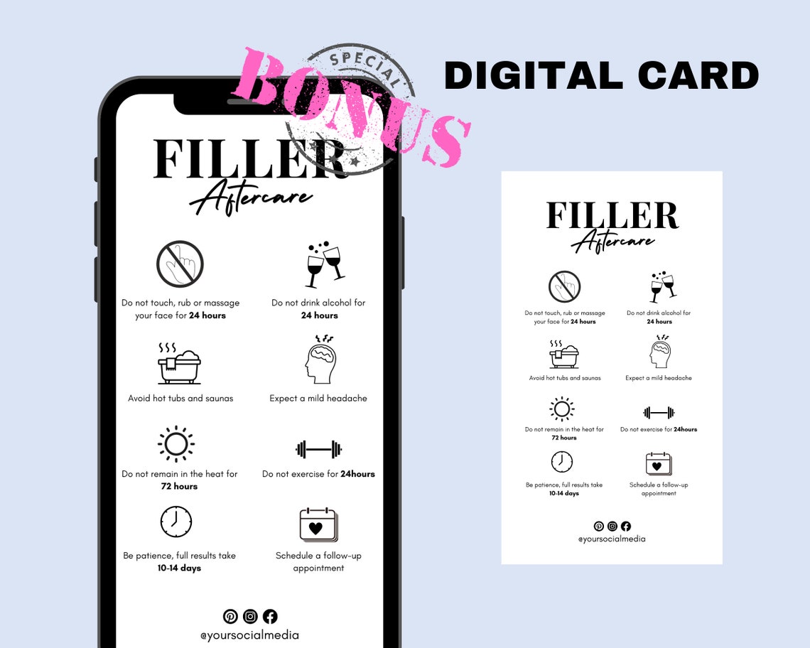 Filler Templates Editablefiller Aftercarefiller Cardfiller - Etsy