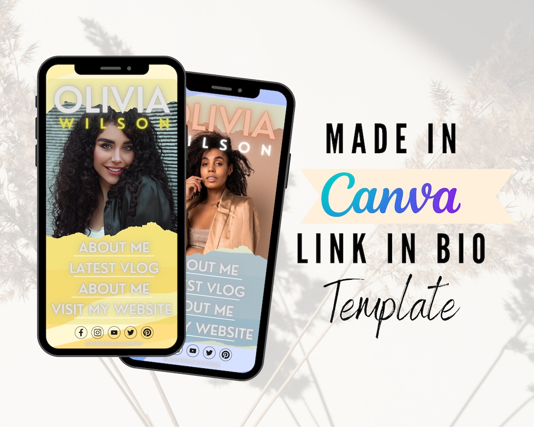 Link in Bio Instagram Template, Instagram Landing Page,mini Website ...