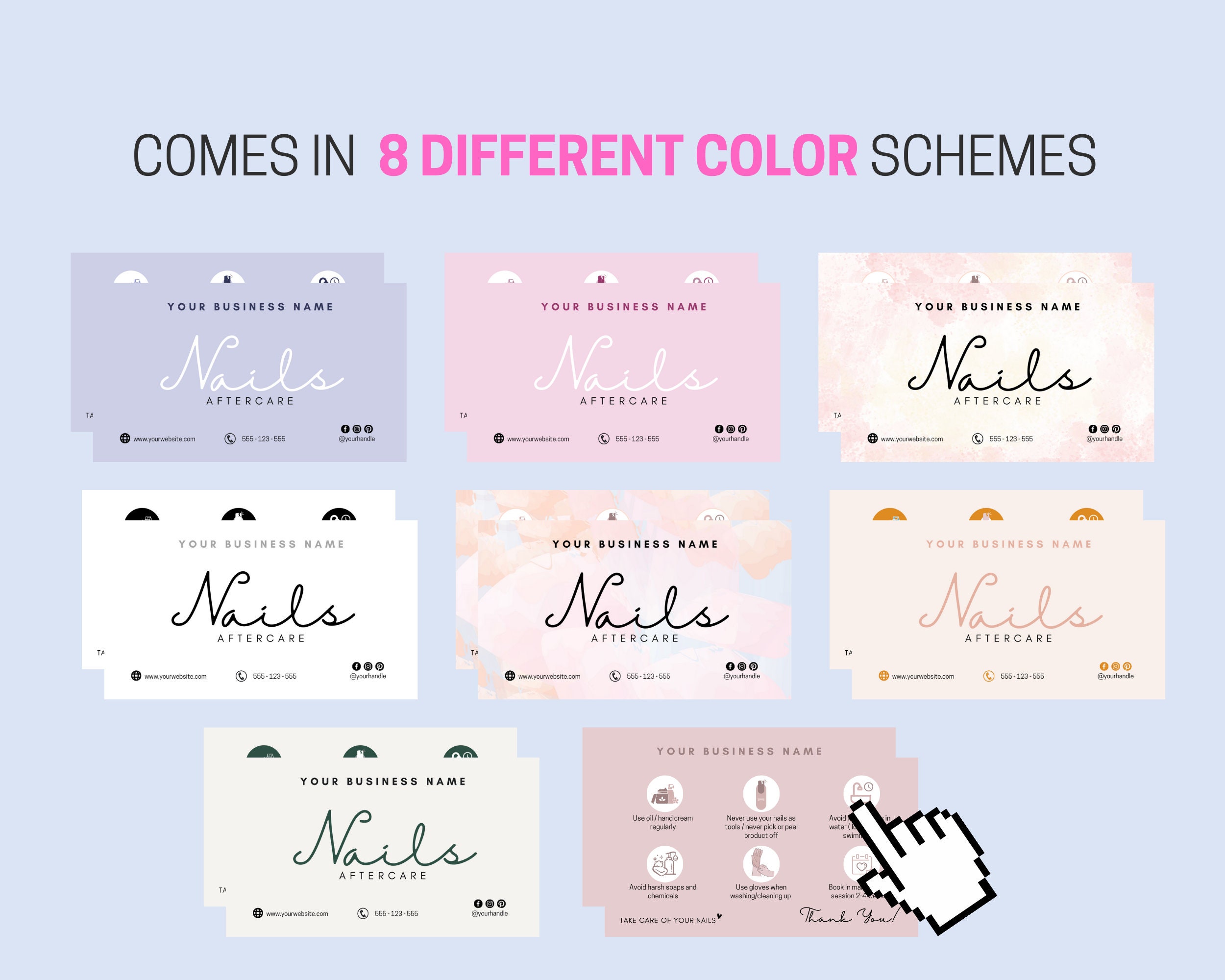 Nail Aftercarenail Aftercare Signnail Aftercare Advicenail - Etsy