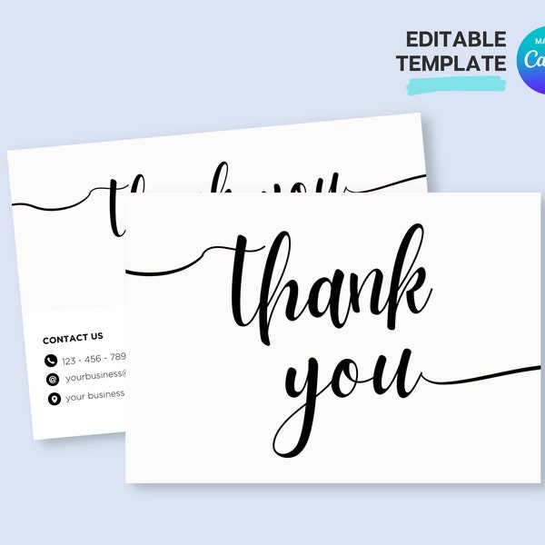 Manly Thank You Card - Etsy