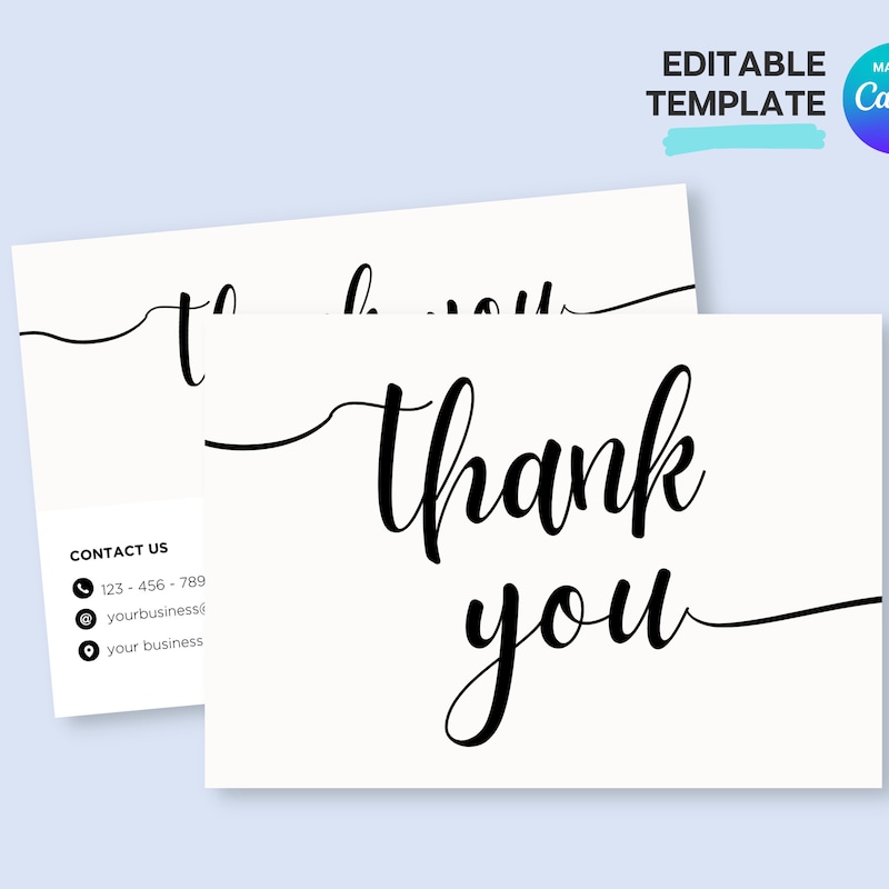 Manly Thank You Card - Etsy