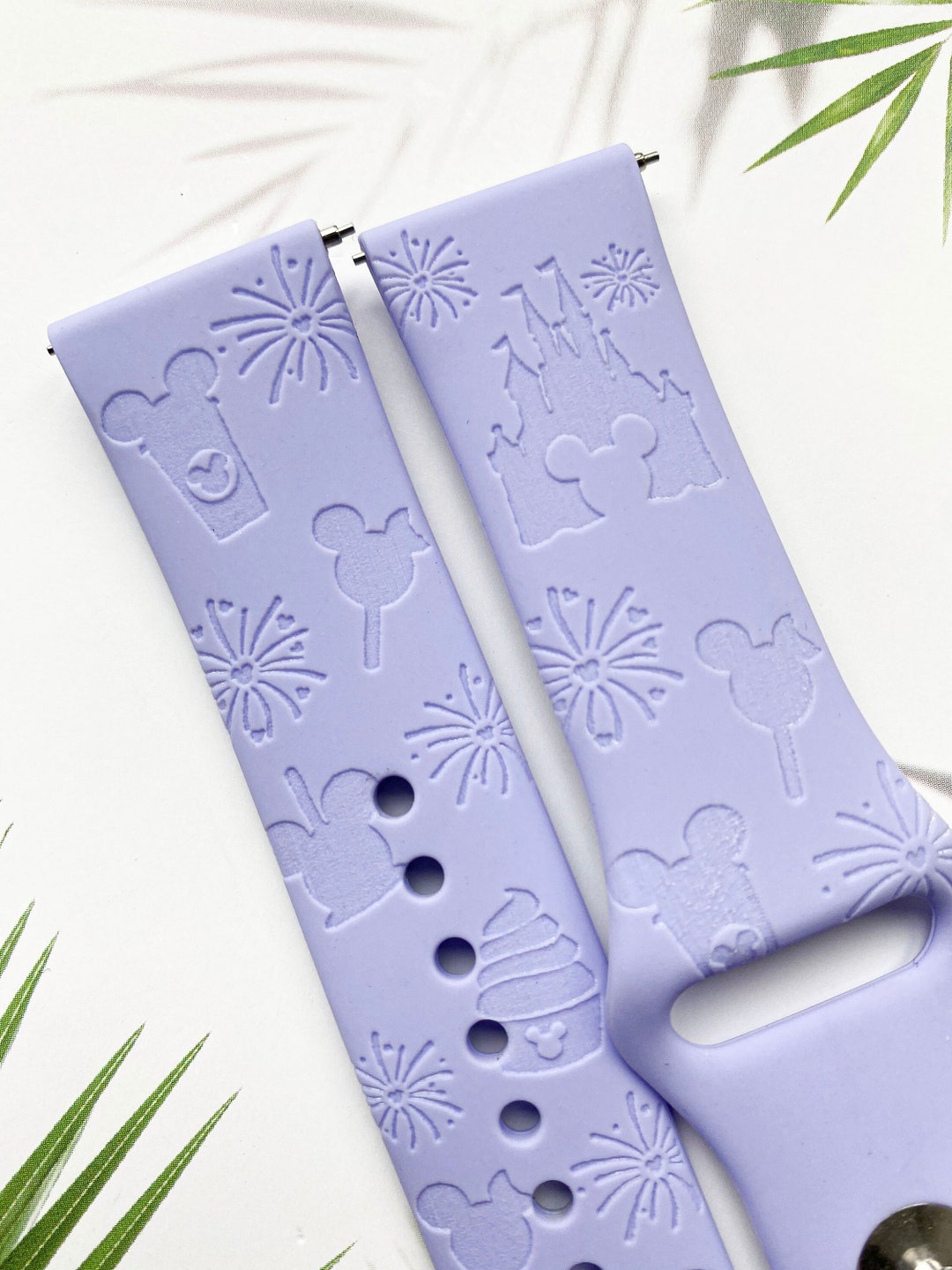 Mickey Snacks Disney Castle Silicone Watch Band, Disney Smart Watch ...