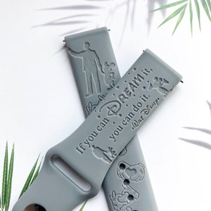 Walt and Mickey Band Disney Silicone Watch Band, Disney Smart Watch ...