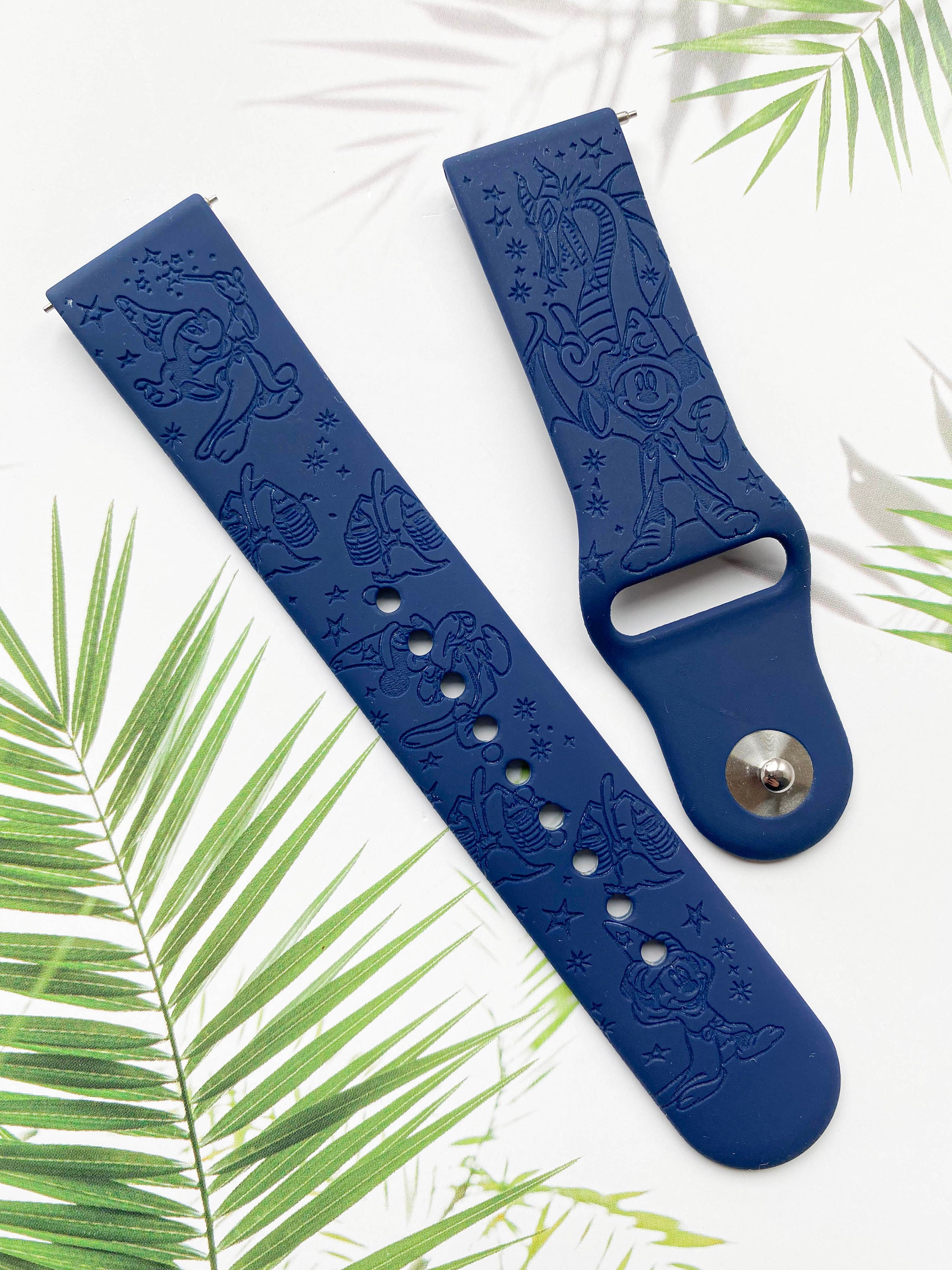 Mickey Sorcerer Mouse Castle Silicone Watch Band, Disney Smart Watch ...