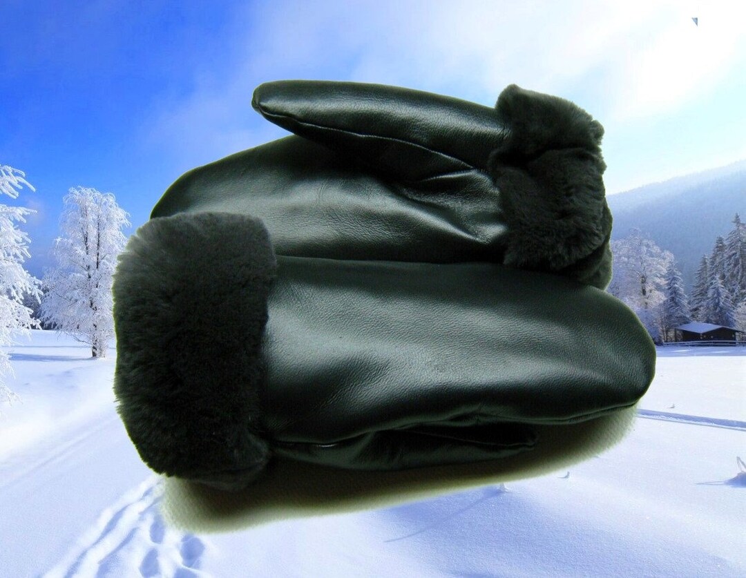 Neues echtes Rex Fell echtes Nappaleder warme Winterhandschuhe ...