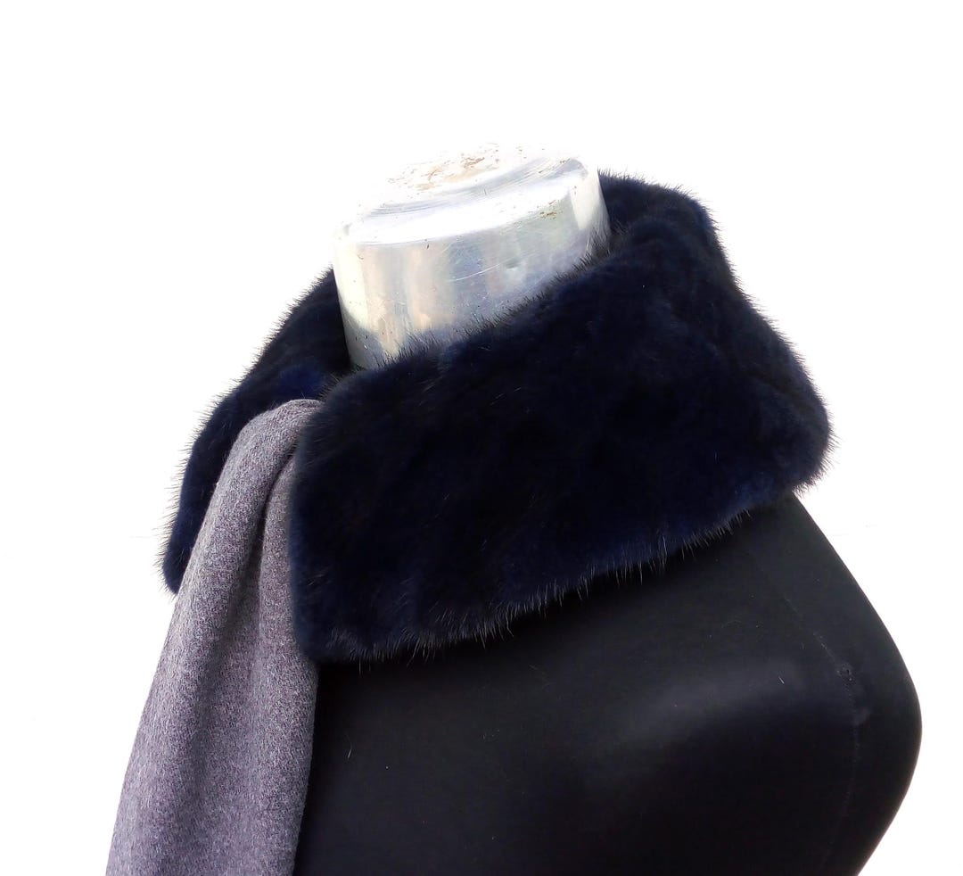 New Real Mink Fur Collar Neck Warmer Women Elegant Winter Neck Warmer ...