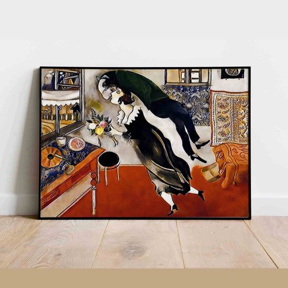 The Birthday Chagall Printable A4 Marc Chagall Poster A4 | Etsy