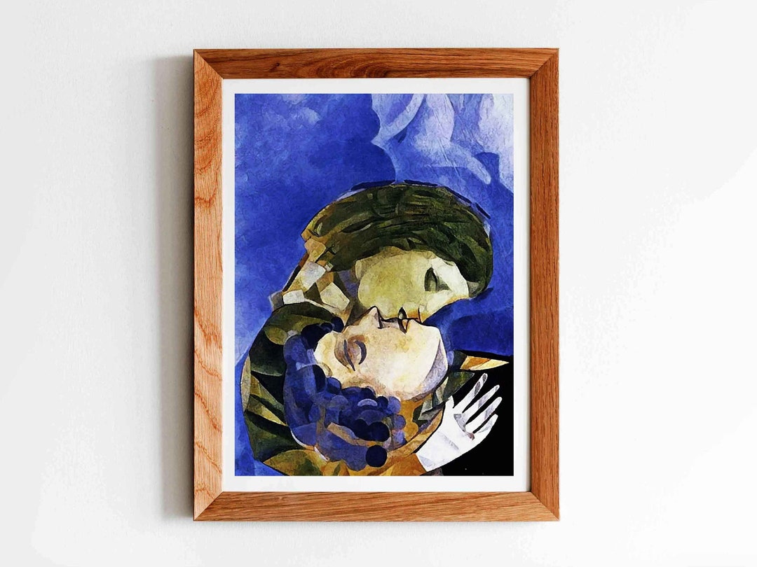 Printable Marc Chagall Blue Lovers, Wall Art Ready to Be Printed and ...
