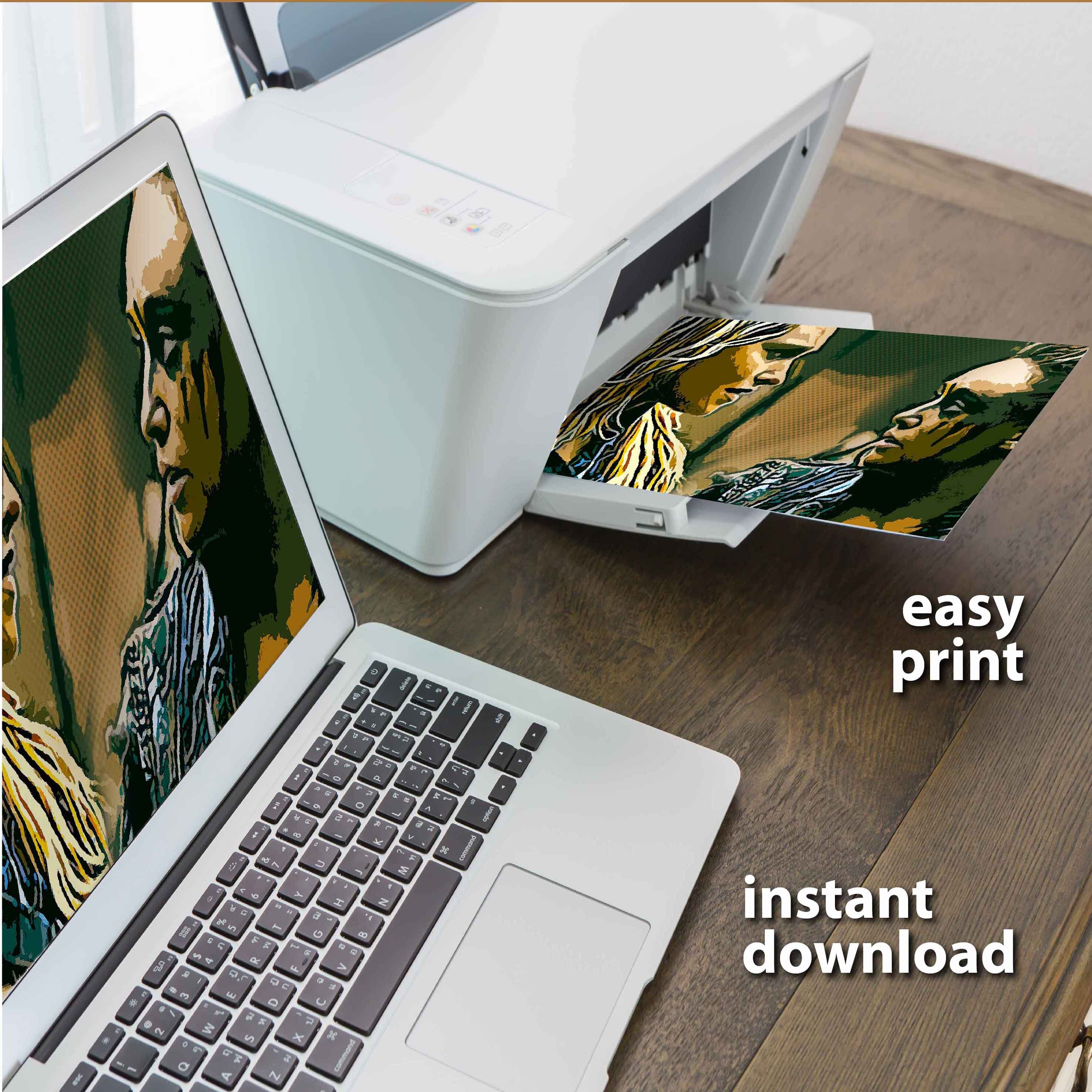 Clarke and Lexa Printable Poster. Lgbt Gift Downloadable for | Etsy