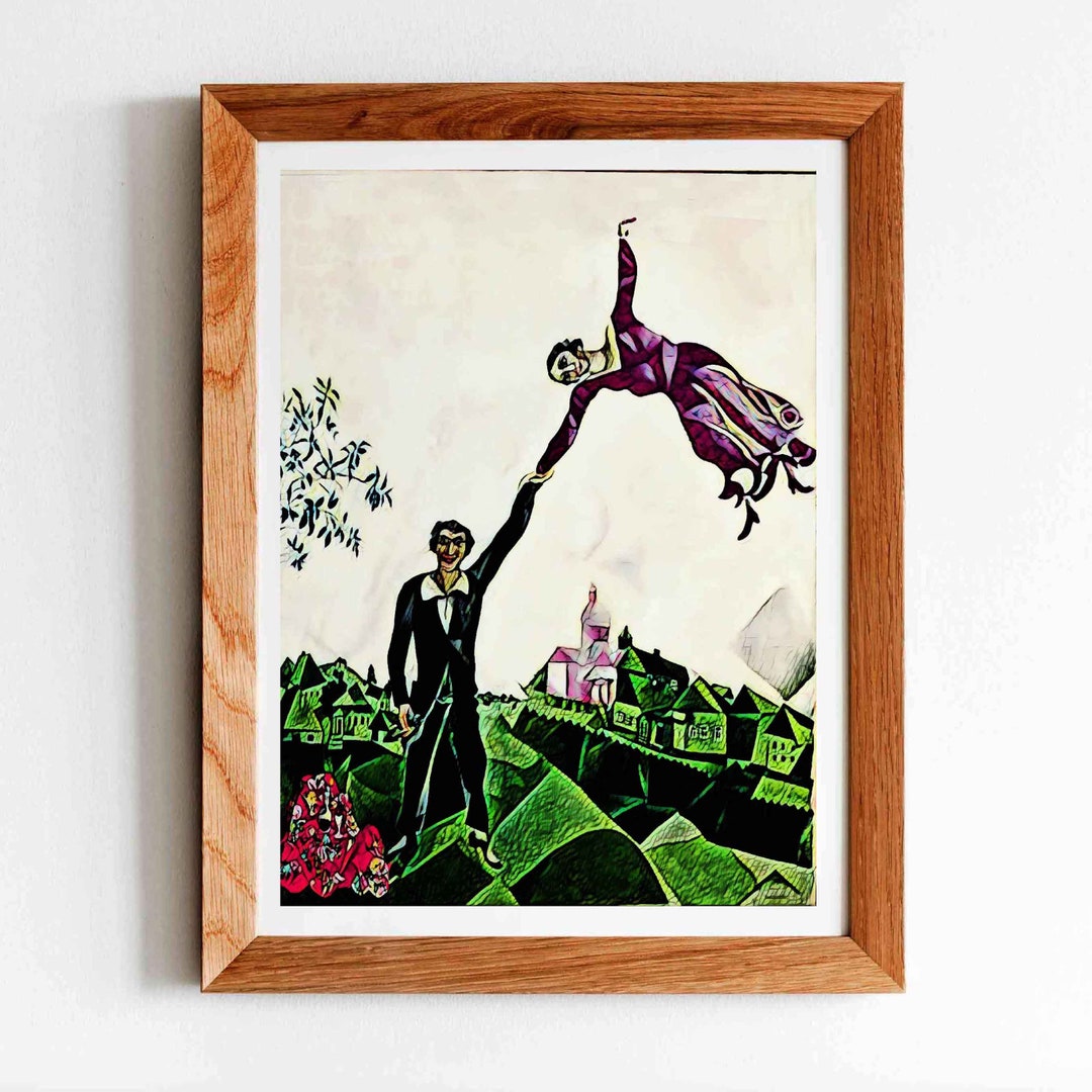 Printable Marc Chagall the Walk Surreal Wall Art Ready to Be Printed ...