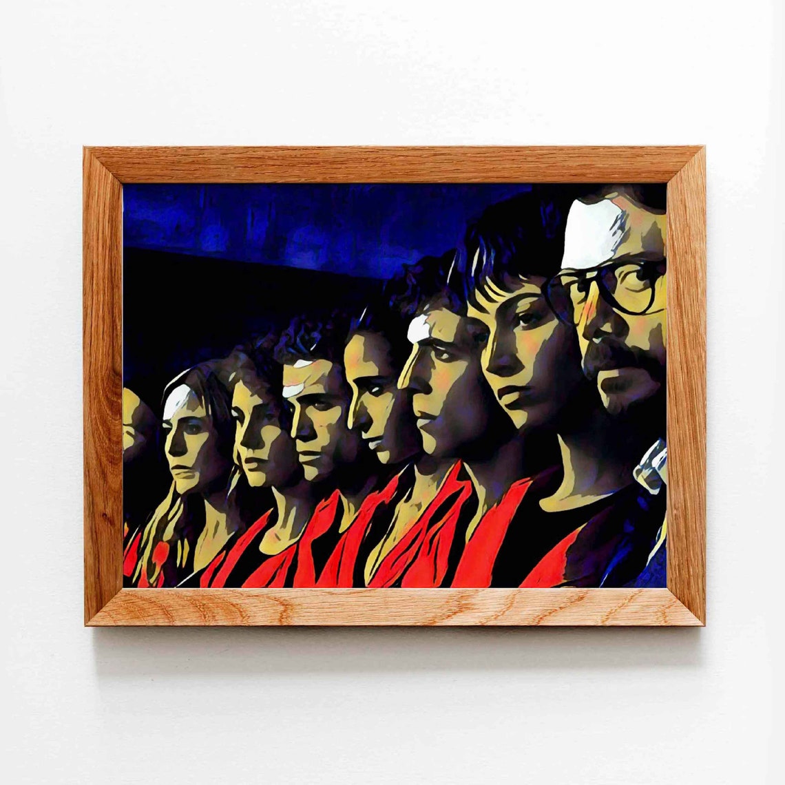 Printable Portrait of Money Heist Cast. Digital Art Inspired | Etsy