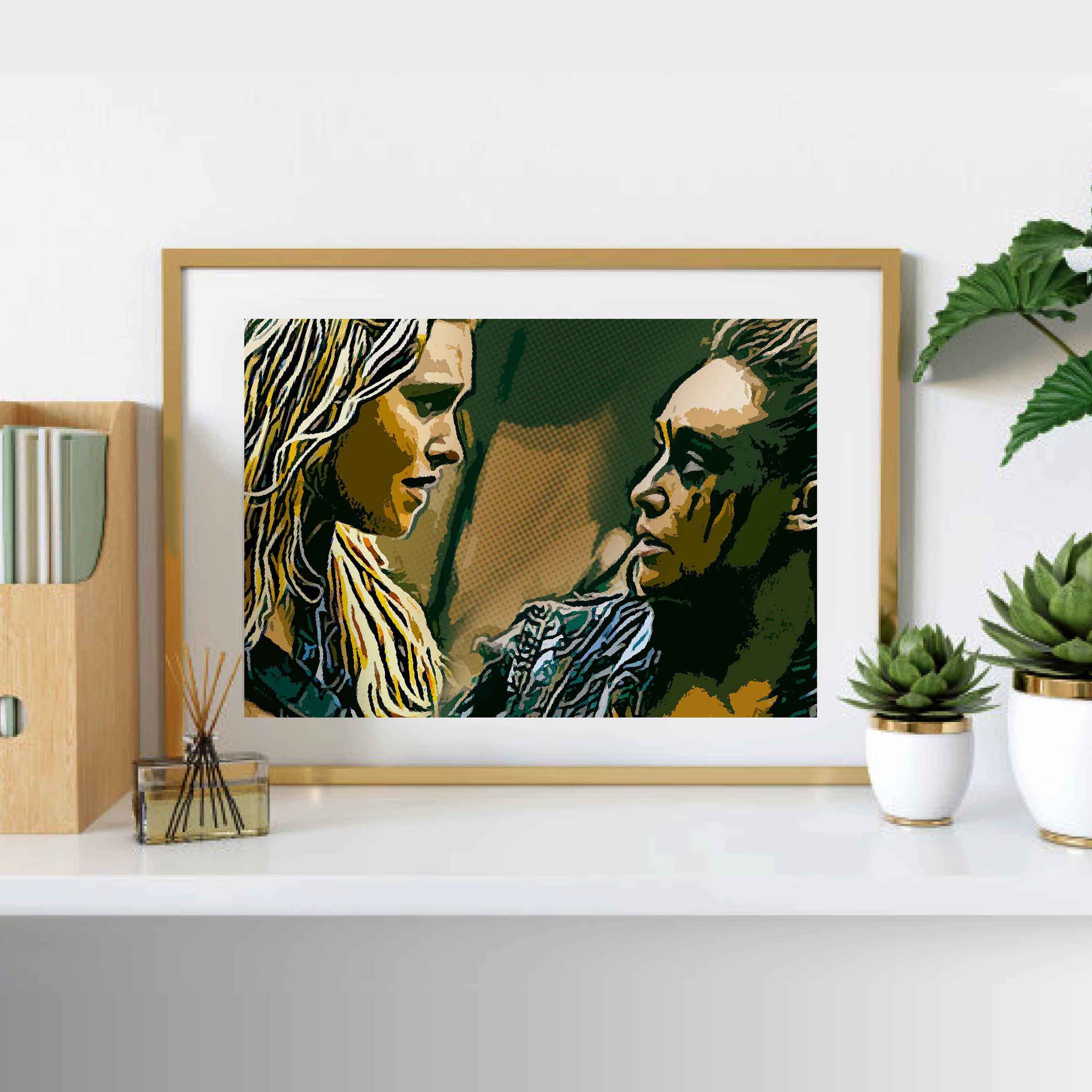 Clarke and Lexa Printable Poster. Lgbt Gift Downloadable for | Etsy