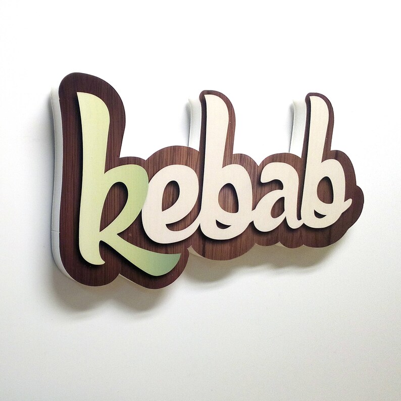 Kebab Kebab Sign Shop Sign Wall Signs Food Signs Wooden - Etsy