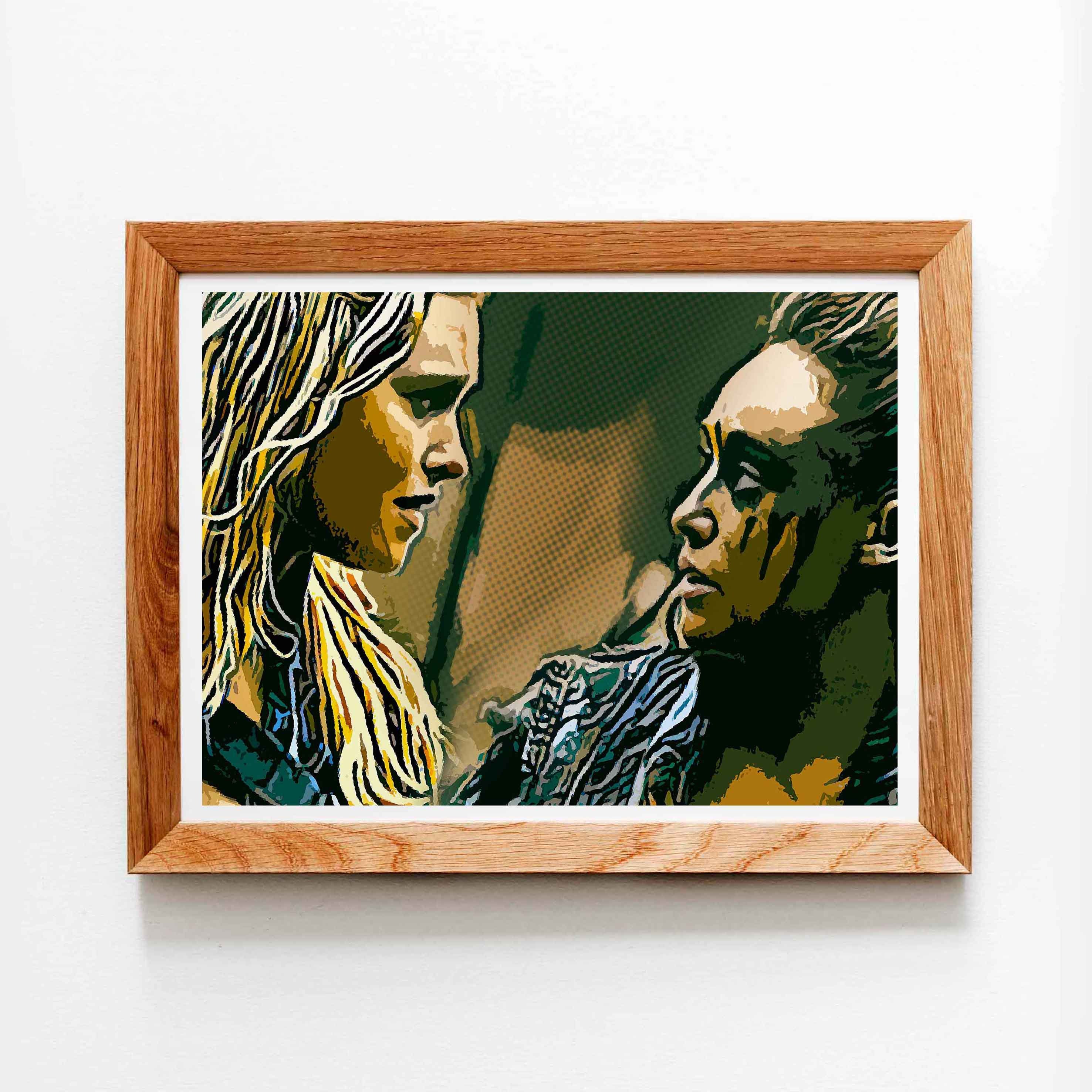 Clarke and Lexa Printable Poster. Lgbt Gift Downloadable for | Etsy