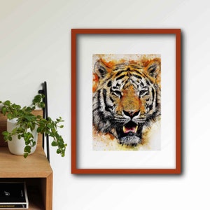 Tiger Print Downloadable to Be Printed and Framed. Tiger Instant ...